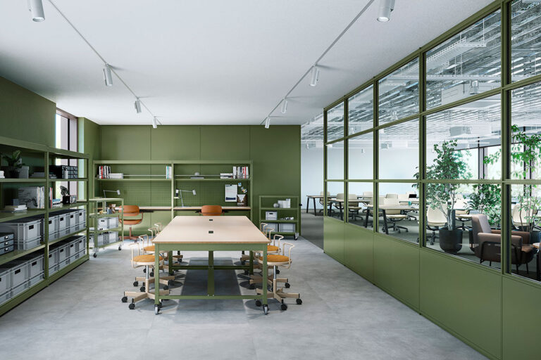 成瀬・猪熊建築設計事務所のデザイン監修による「common furniture / Partition」。メーカーとコラボした事務所等の為の ...