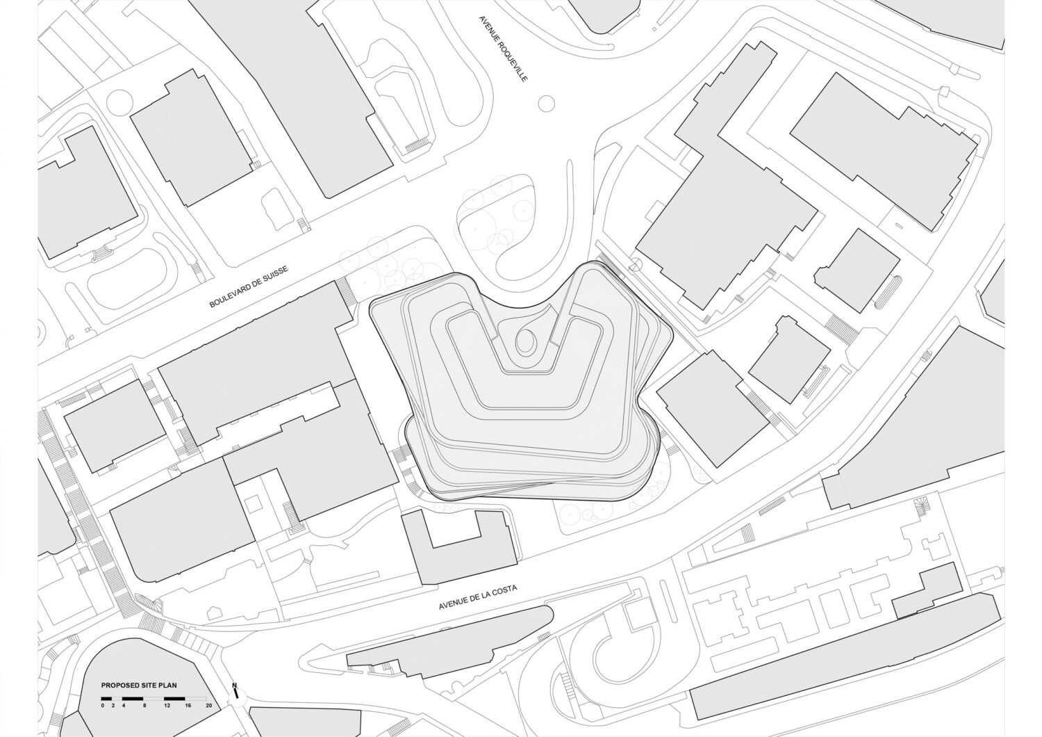 ザハ・ハディド・アーキテクツが改修を手掛ける、モナコの「Le Schuylkill Tower」。築約60年の高層集合住宅の改修計画。既存の ...