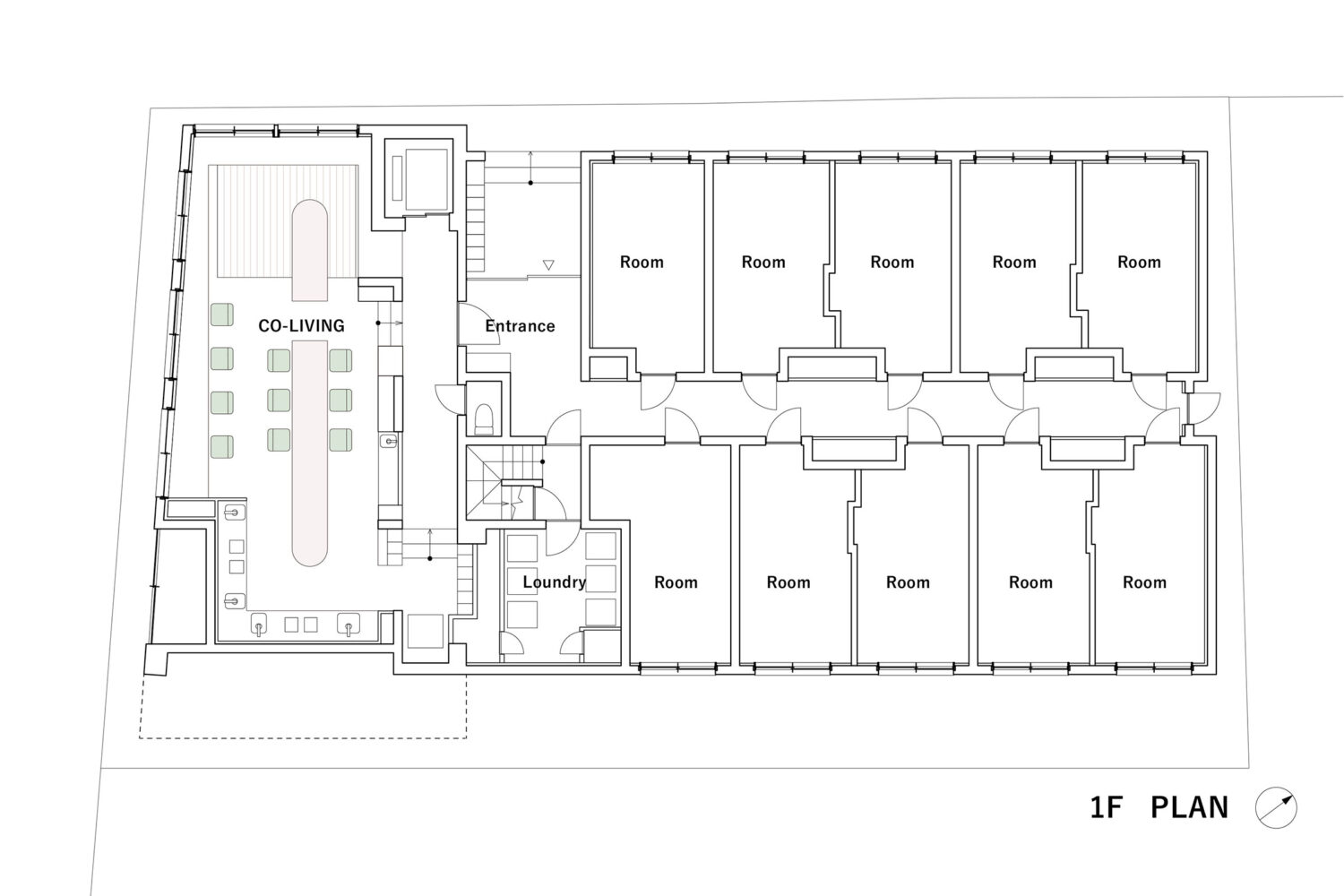 HUNE Architectsが共用部の内装設計を手掛けた、東京・北区の集合住宅「HAUN TABATA」。居住と作業空間を併せ持つ“コ ...